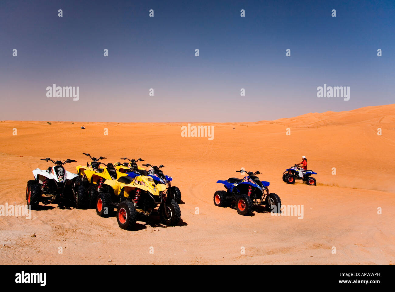 Quad biking dubai desert hi-res stock photography and images - Alamy
