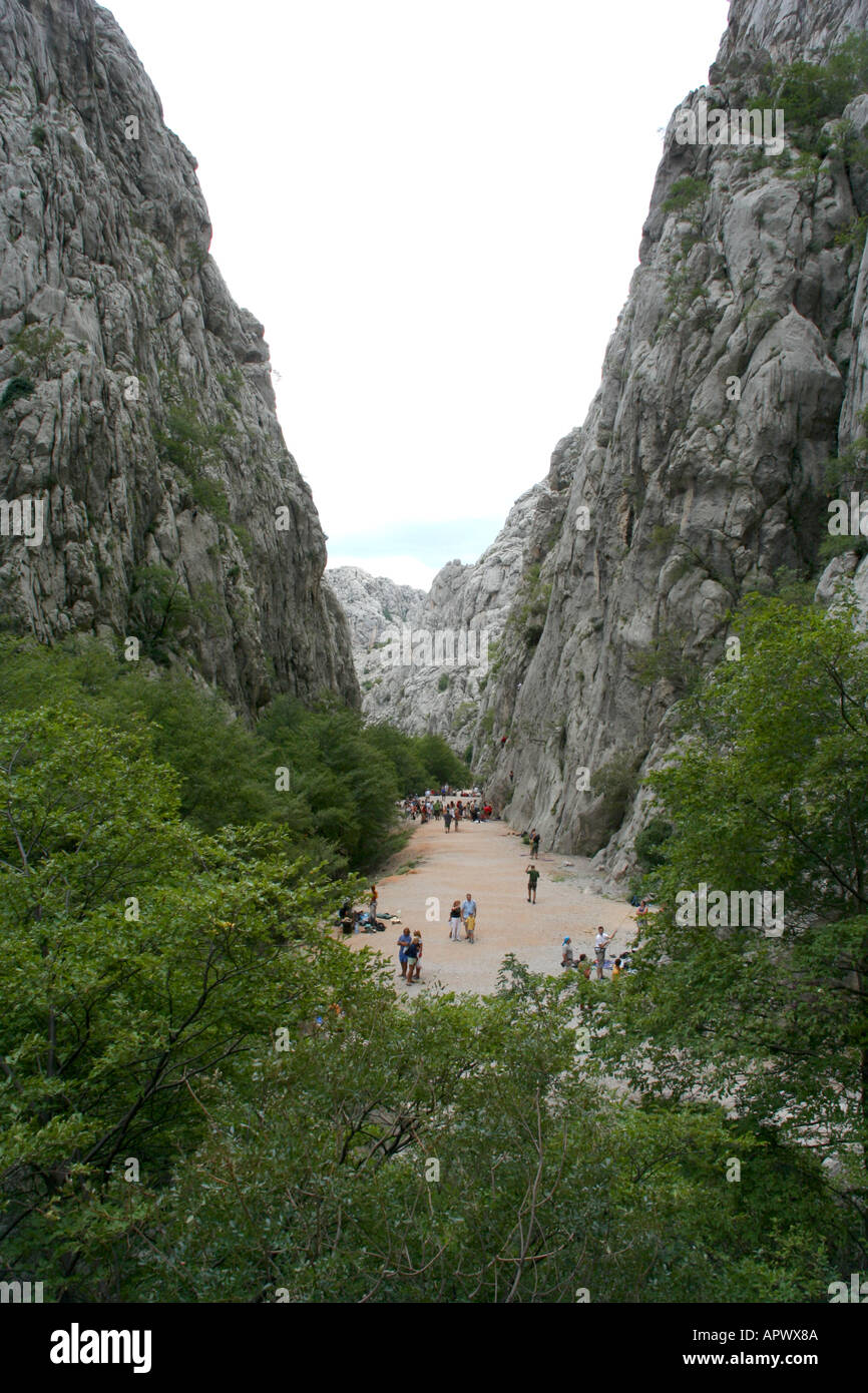 Velika Paklenica Canyon in Croatia Stock Photo - Alamy