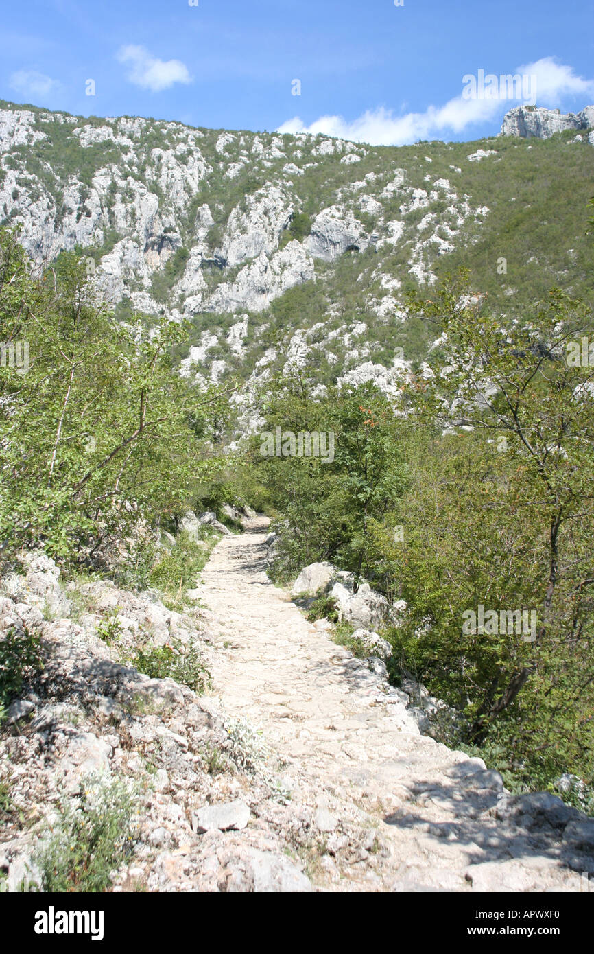 Velika Paklenica Canyon in Croatia Stock Photo - Alamy