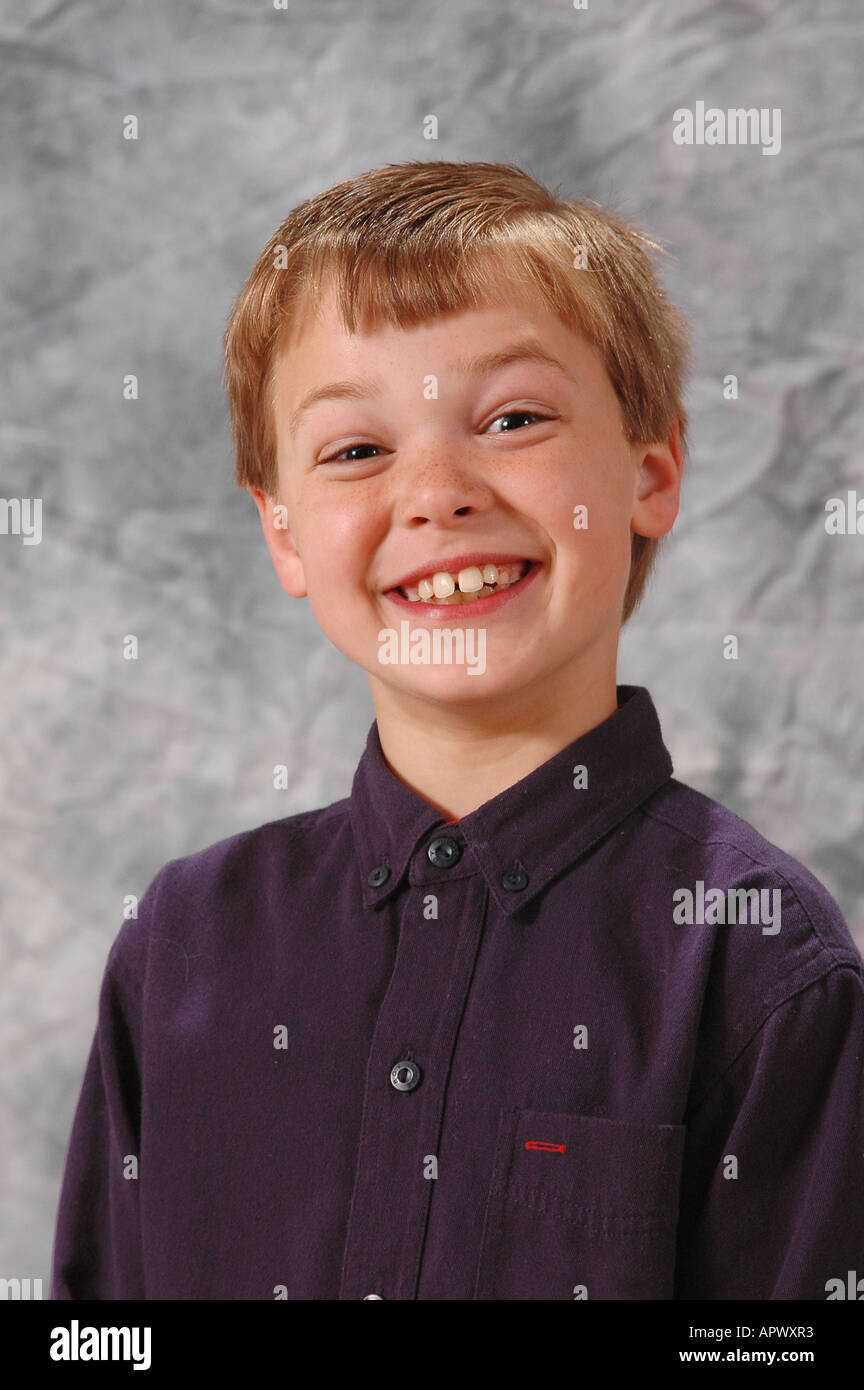 Young man's portrait / school picture Stock Photo - Alamy