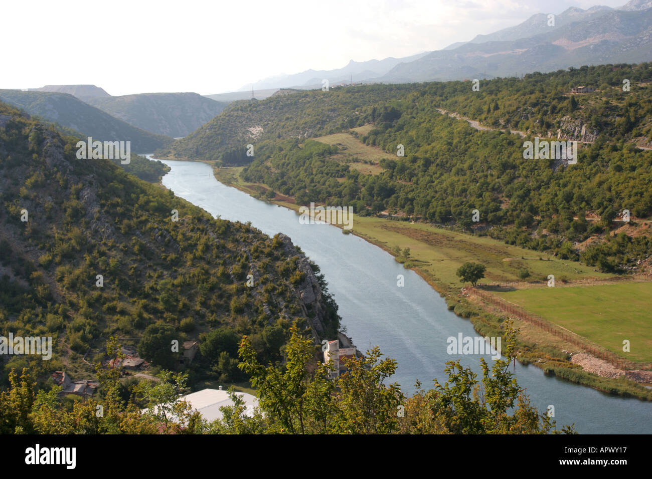 Obrovac zadar county bank zrmanja river croatia hi-res stock ...