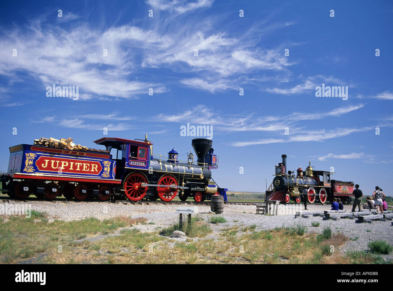 Golden Spike Monument in Promontory Utah Stock Photo - Alamy
