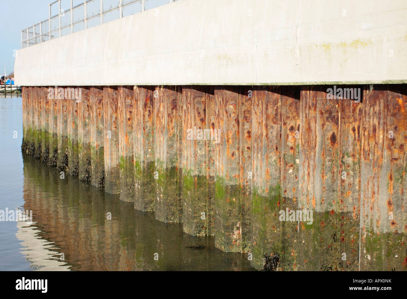 Harbour wall at Littlehampton West Sussex UK Stock Photo - Alamy