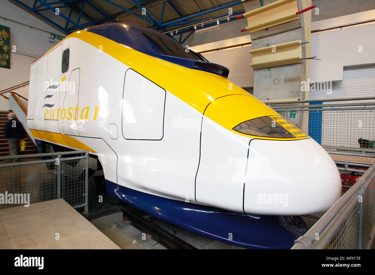 Eurostar train mock-up at the National Railway Museum York England UK ...