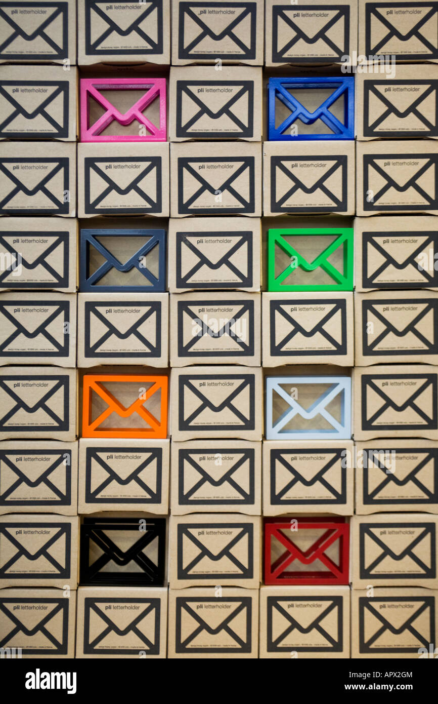 Envelopes and envelopes container Stock Photo - Alamy