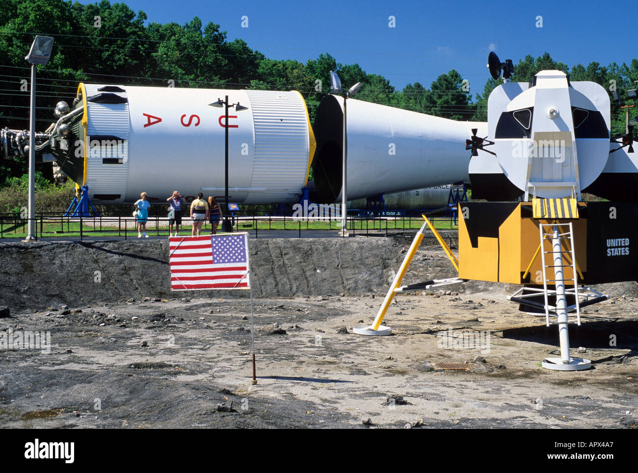 Lunar landing display at Space center and camp in Huntsville Alabama ...