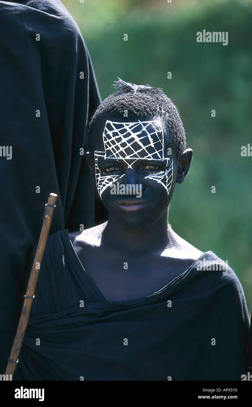 Young Masai tribesman, Tanzania Stock Photo - Alamy