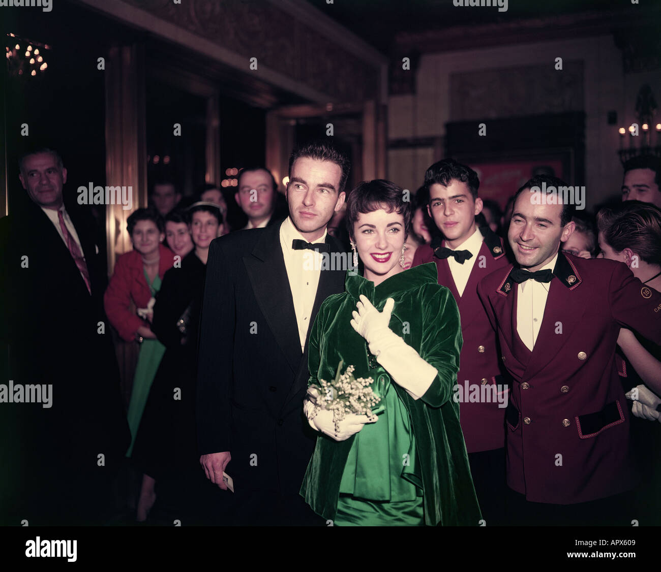 ELIZABETH TAYLOR with actor Montgomery Clift Stock Photo - Alamy