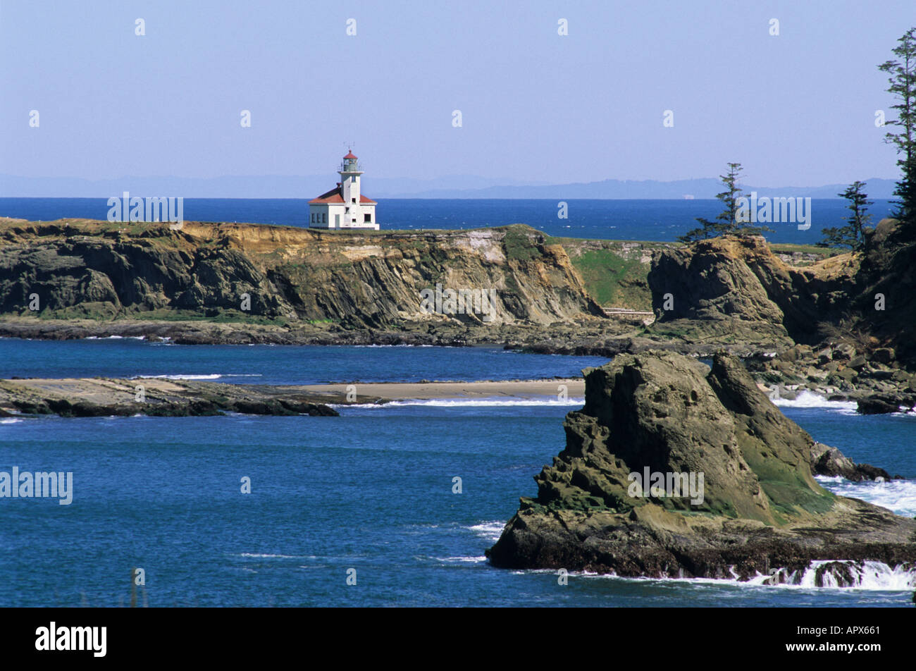 Cape Arago Lighthouse Oregon Coast Stock Photo - Alamy