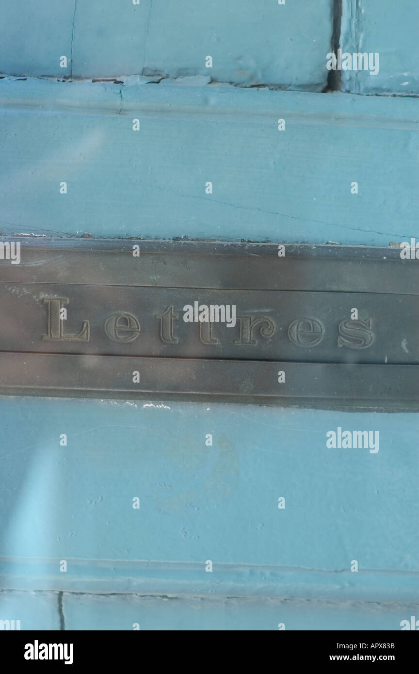 Antique french letter box hi-res stock photography and images - Alamy