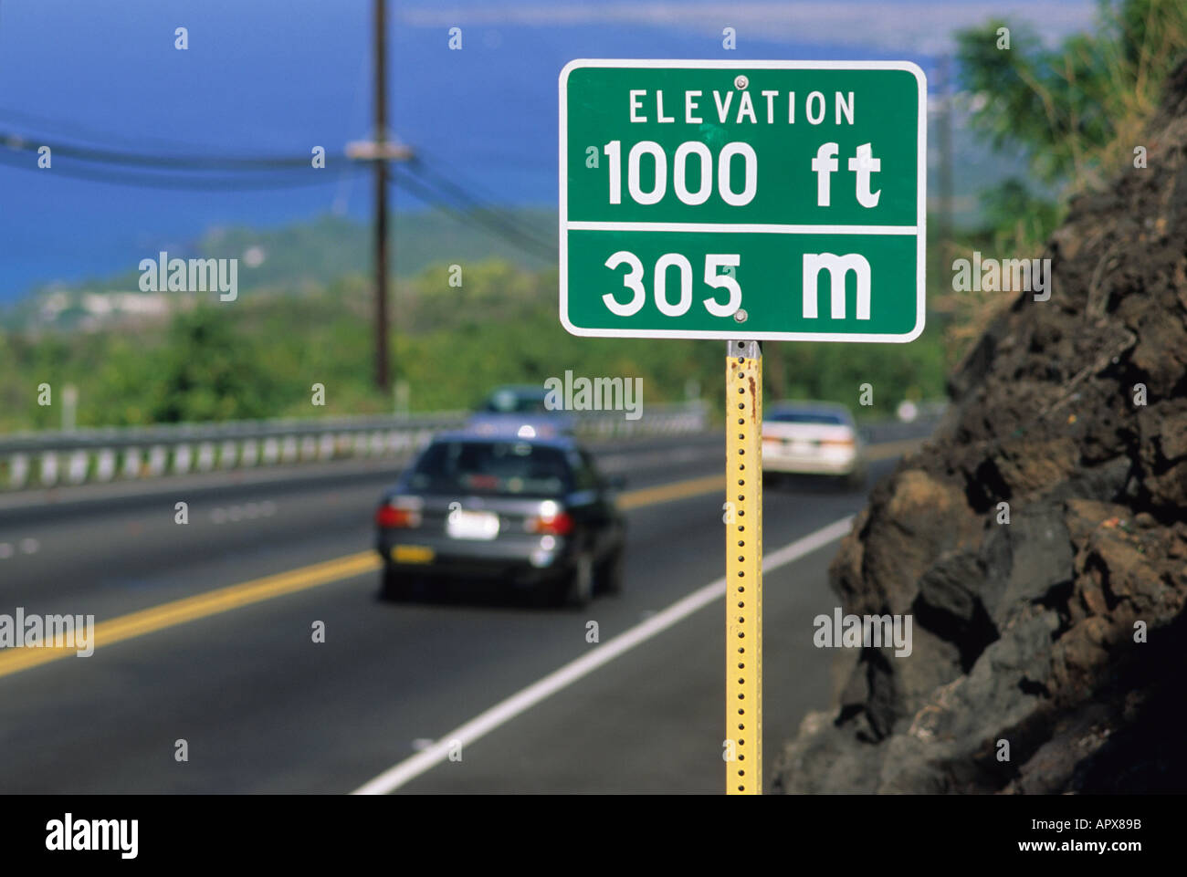 Metric road sign hi-res stock photography and images - Alamy