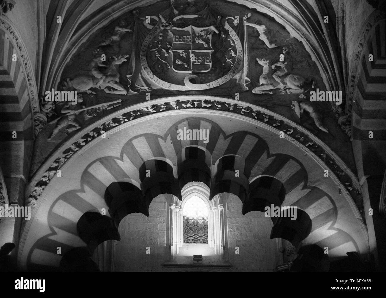 Mesquita mosque Cordoba Spain. Built by the Moors The double decked ...