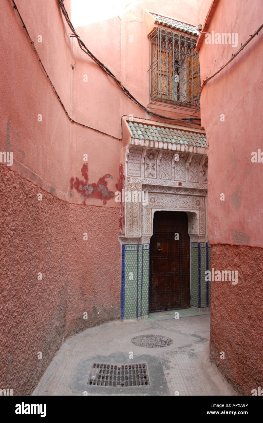 Marrakesh Moroccan architecture entrance alley corridor mystery ...