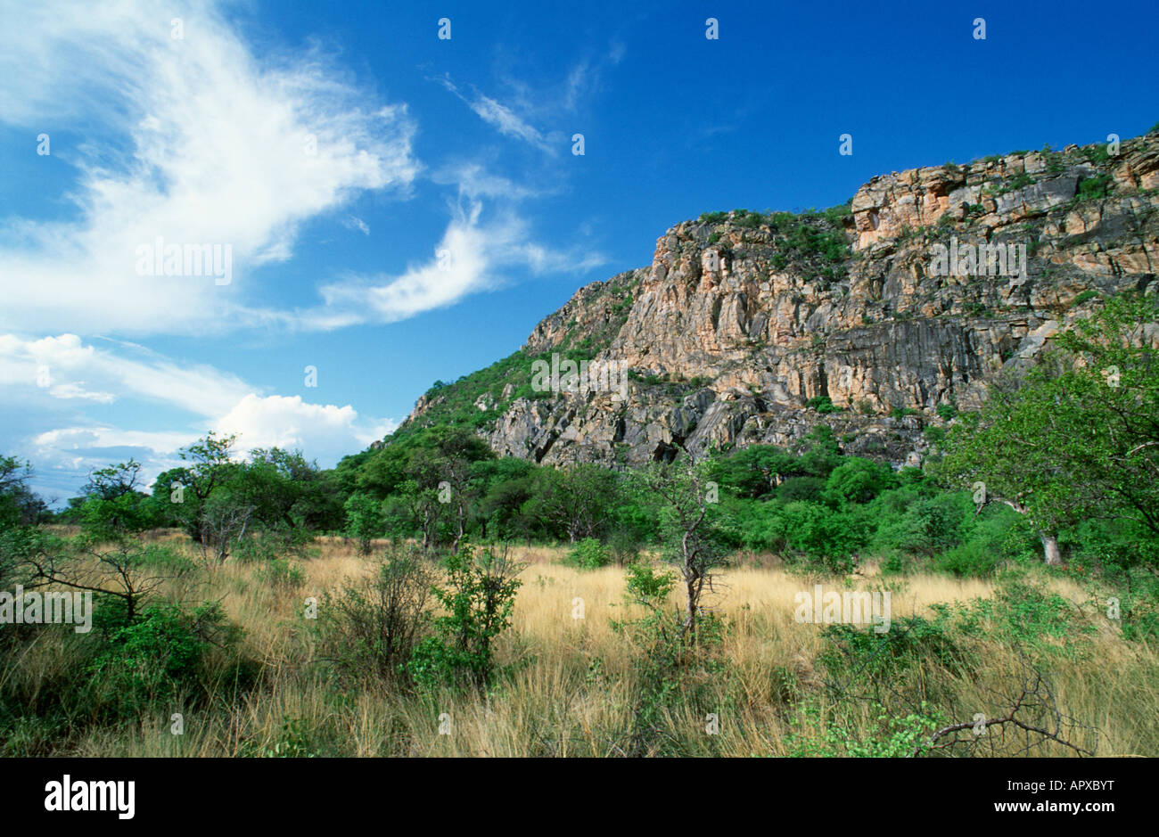 Tsodilo Hills a famous san rock art site Stock Photo - Alamy