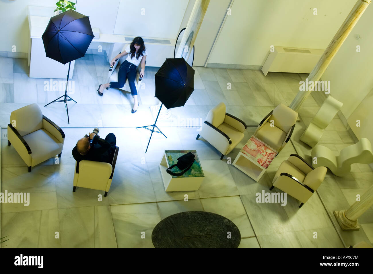 Woman staring at photographer hi-res stock photography and images - Alamy