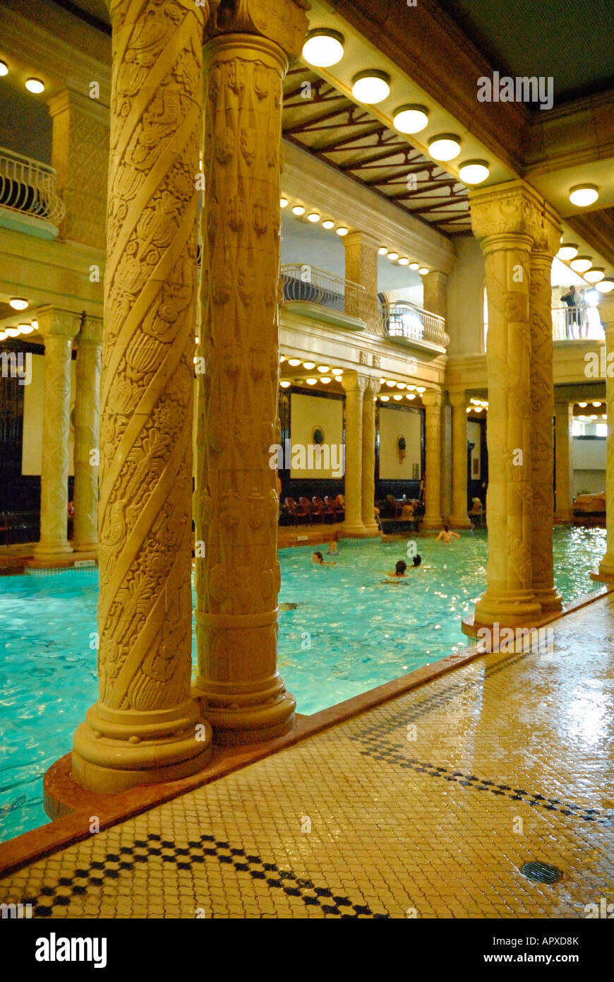 Gellert baths indoor pool hi-res stock photography and images - Alamy