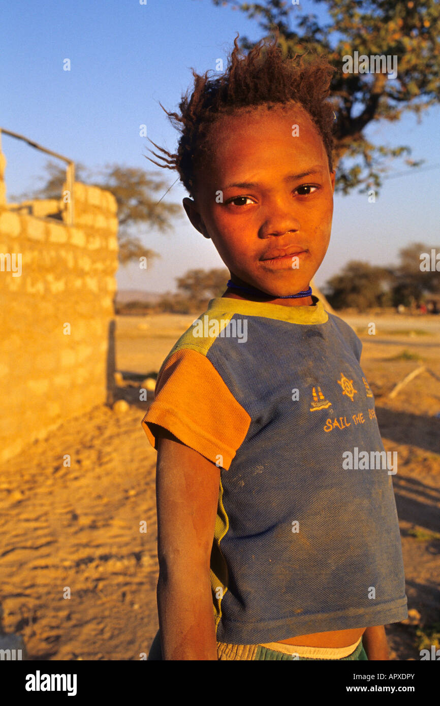 A shy local boy outside his village in Sesfontein Stock Photo - Alamy