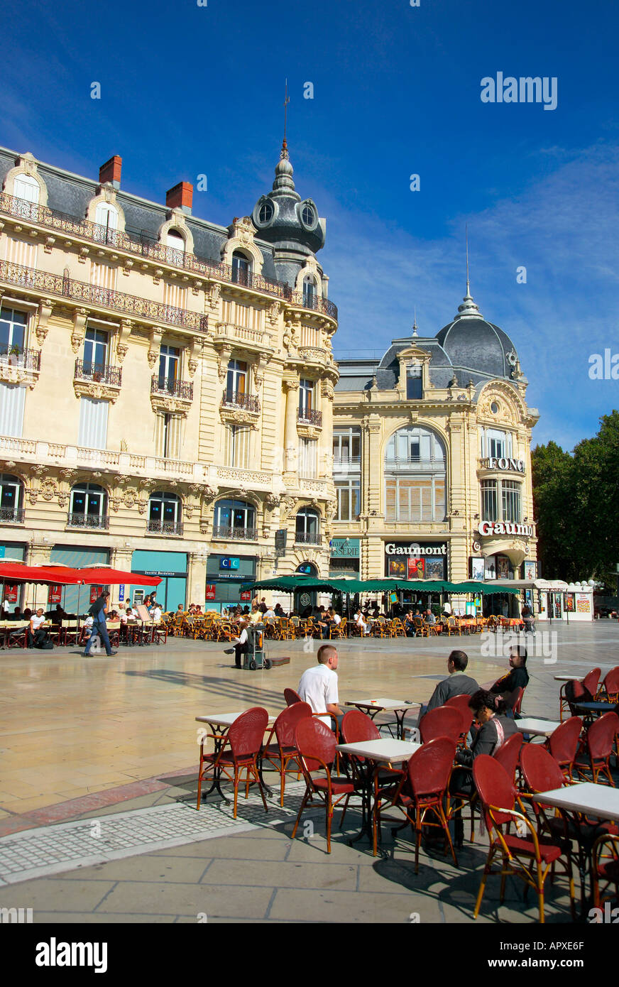 Place de la Comedie, Montpellier, Herault, Languedoc-Roussillon, France ...