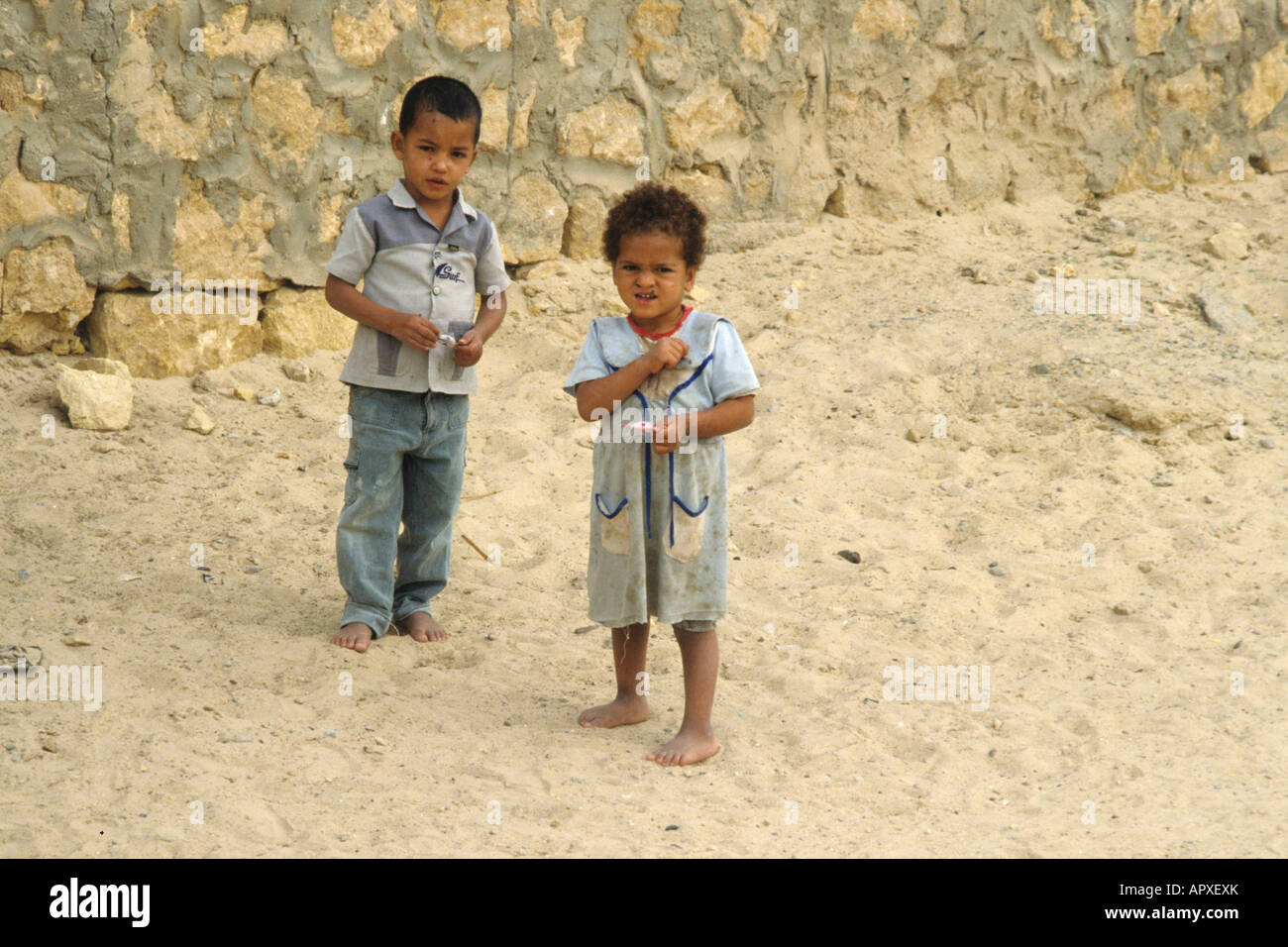 Two small children Stock Photo - Alamy