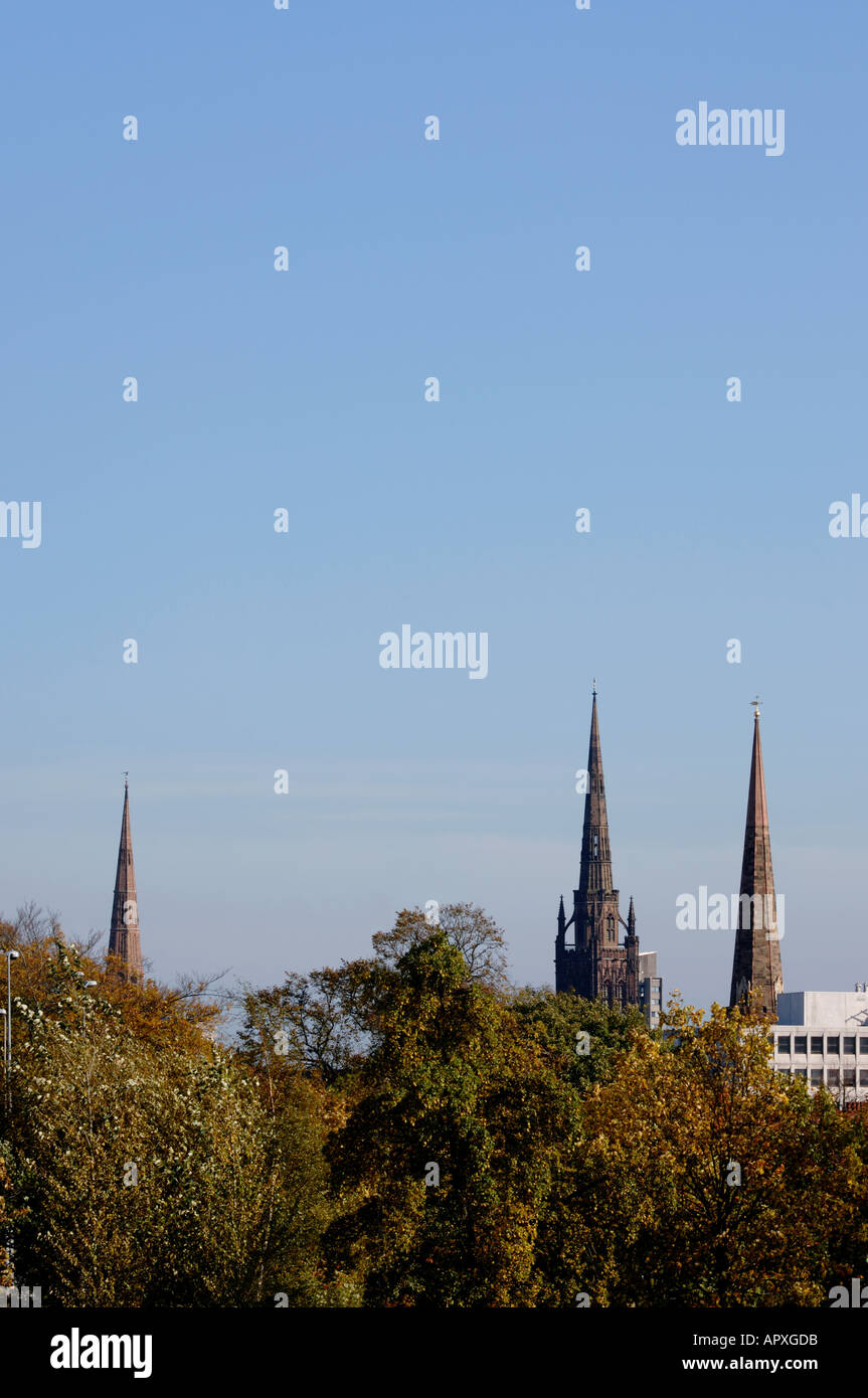 Three Spires Coventry England UK Stock Photo - Alamy