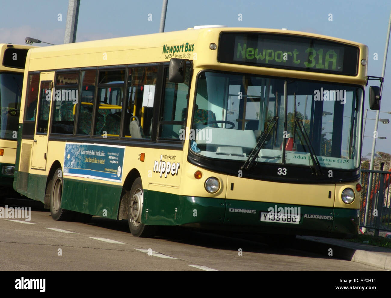 Newport Transport bus in the city of Newport South Wales GB UK 2005 ...