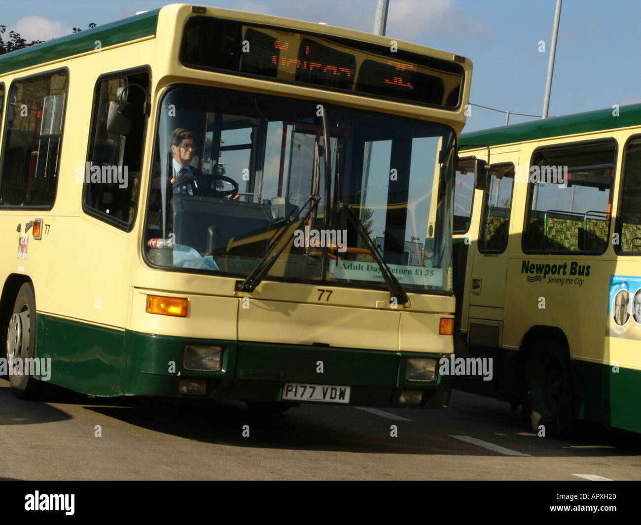Newport Transport buses in the city of Newport South Wales UK 2005 ...