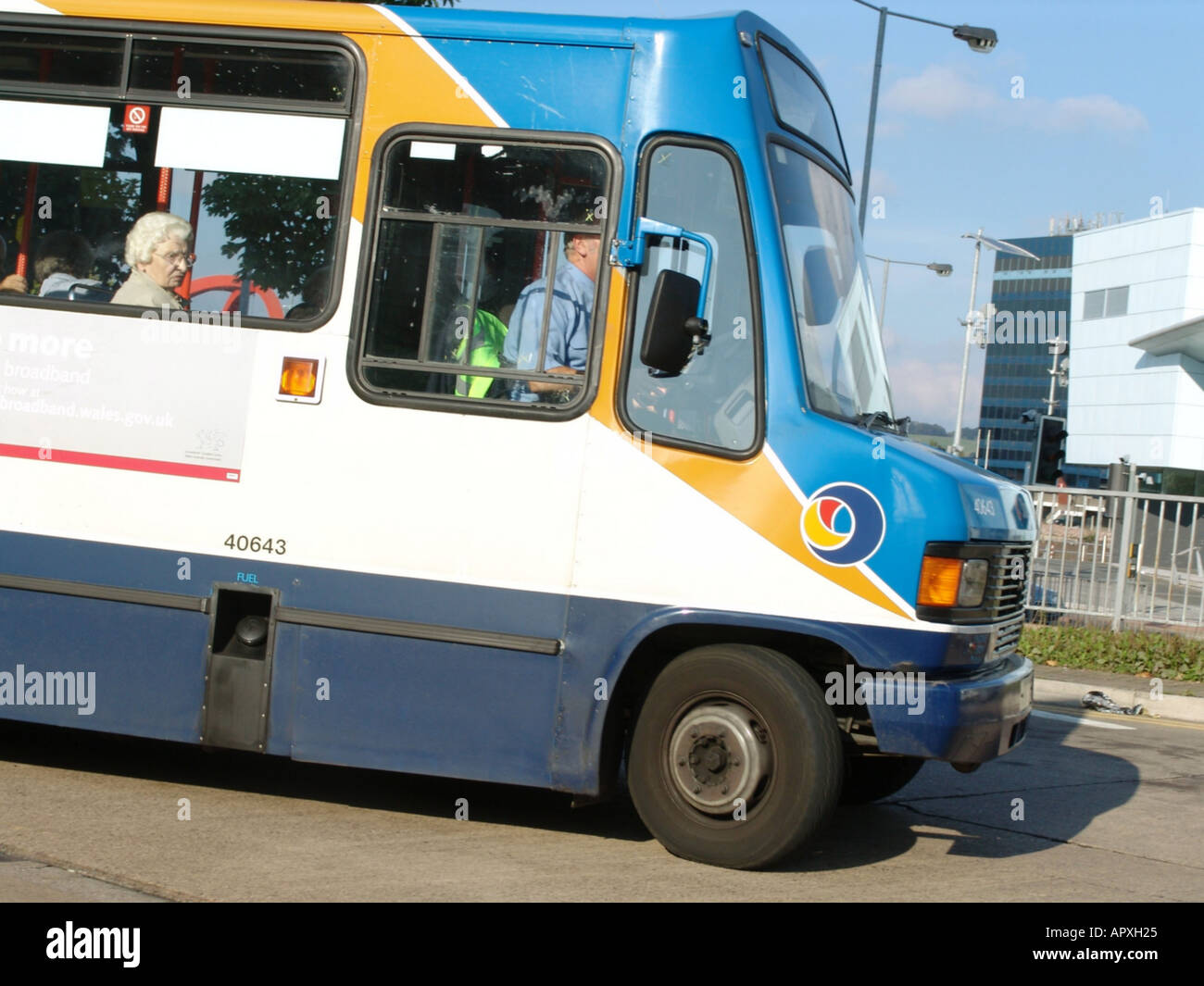 Stagecoach bus in the city of Newport South Wales UK 2005 Stock Photo ...