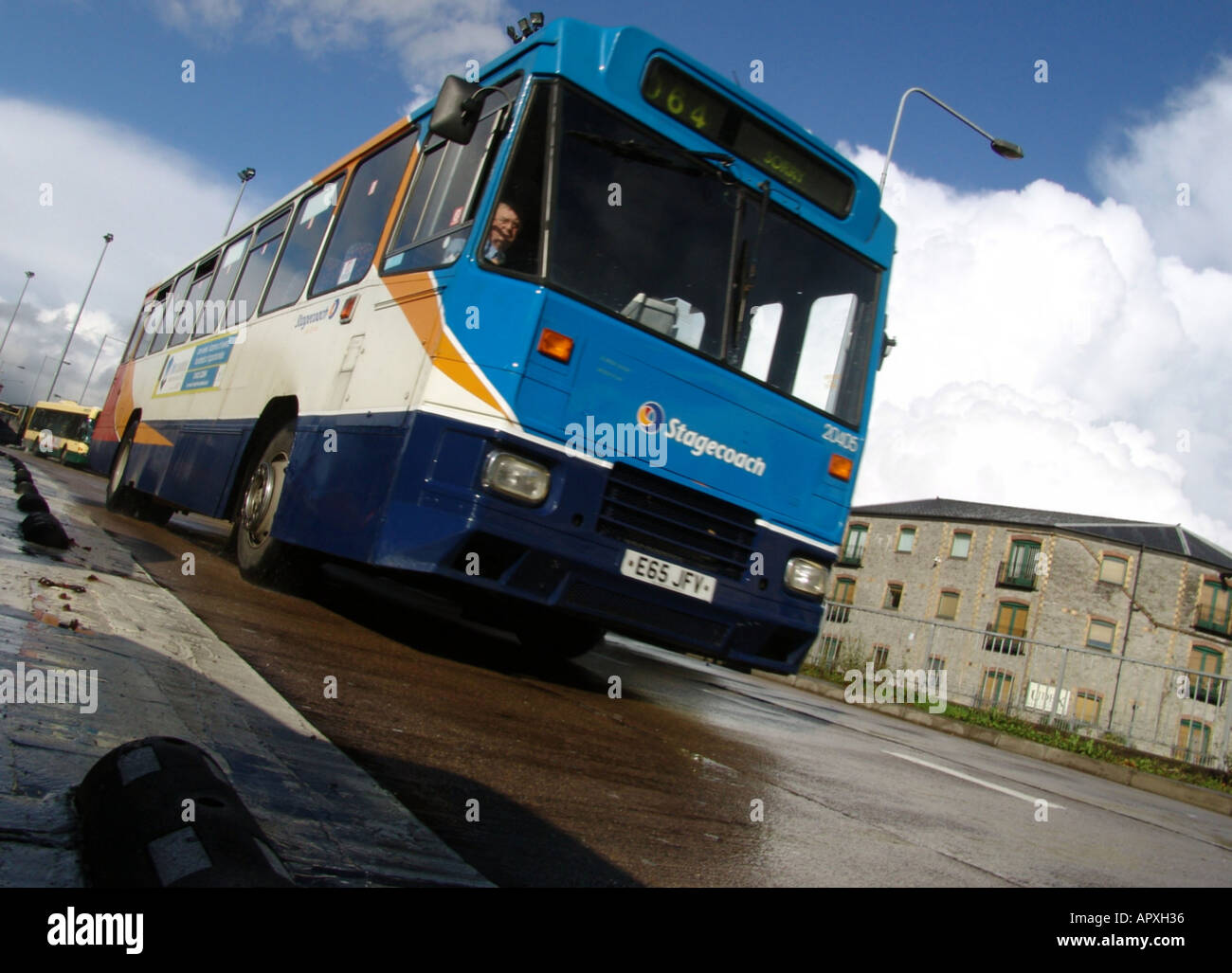 Stagecoach bus in the city of Newport South Wales UK 2005 Stock Photo ...