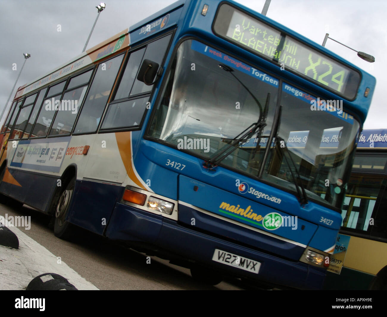 Stagecoach bus in the city of Newport South Wales UK 2005 Stock Photo ...