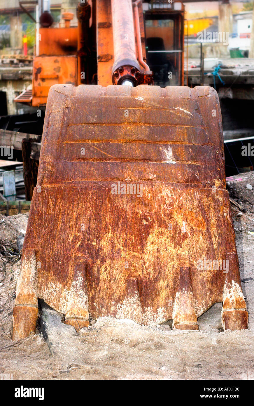 Excavator digger shovel Stock Photo - Alamy