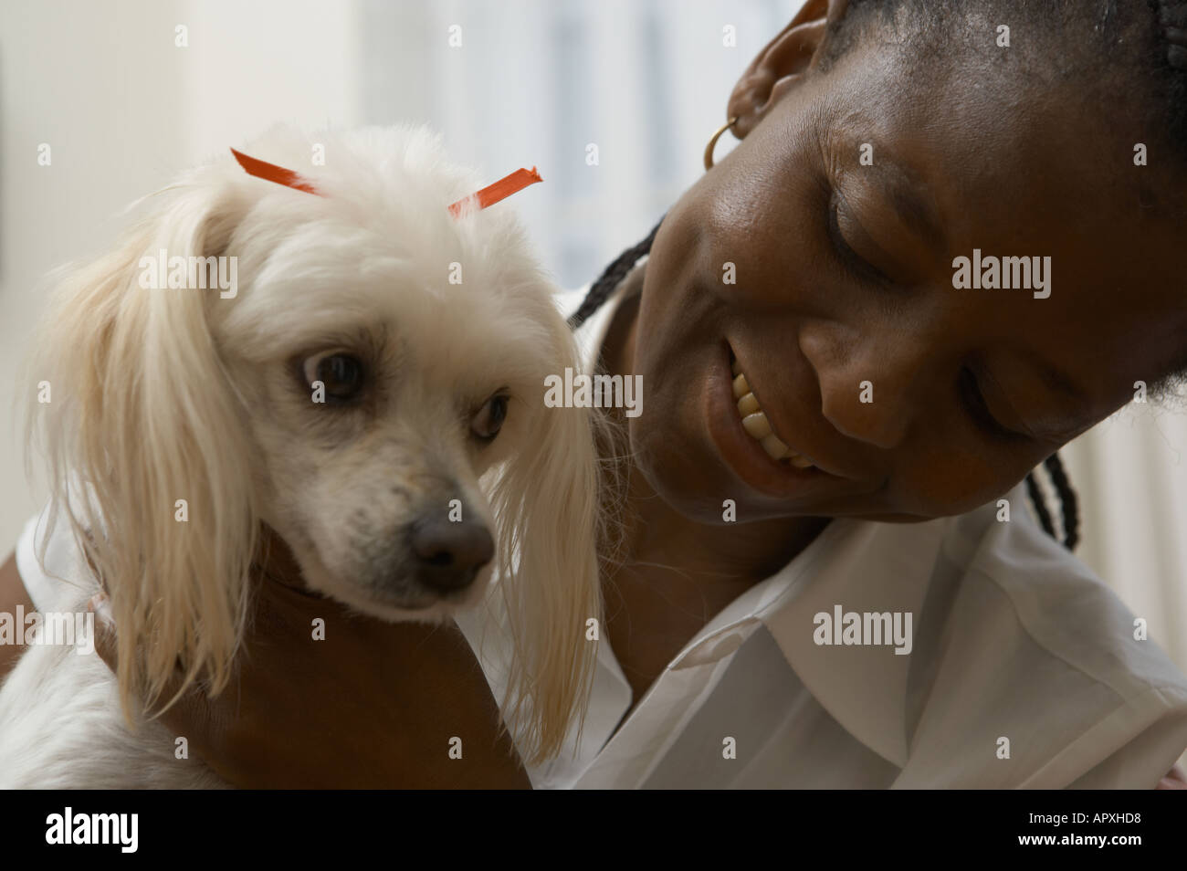 Woman and dog Model and property released Stock Photo - Alamy