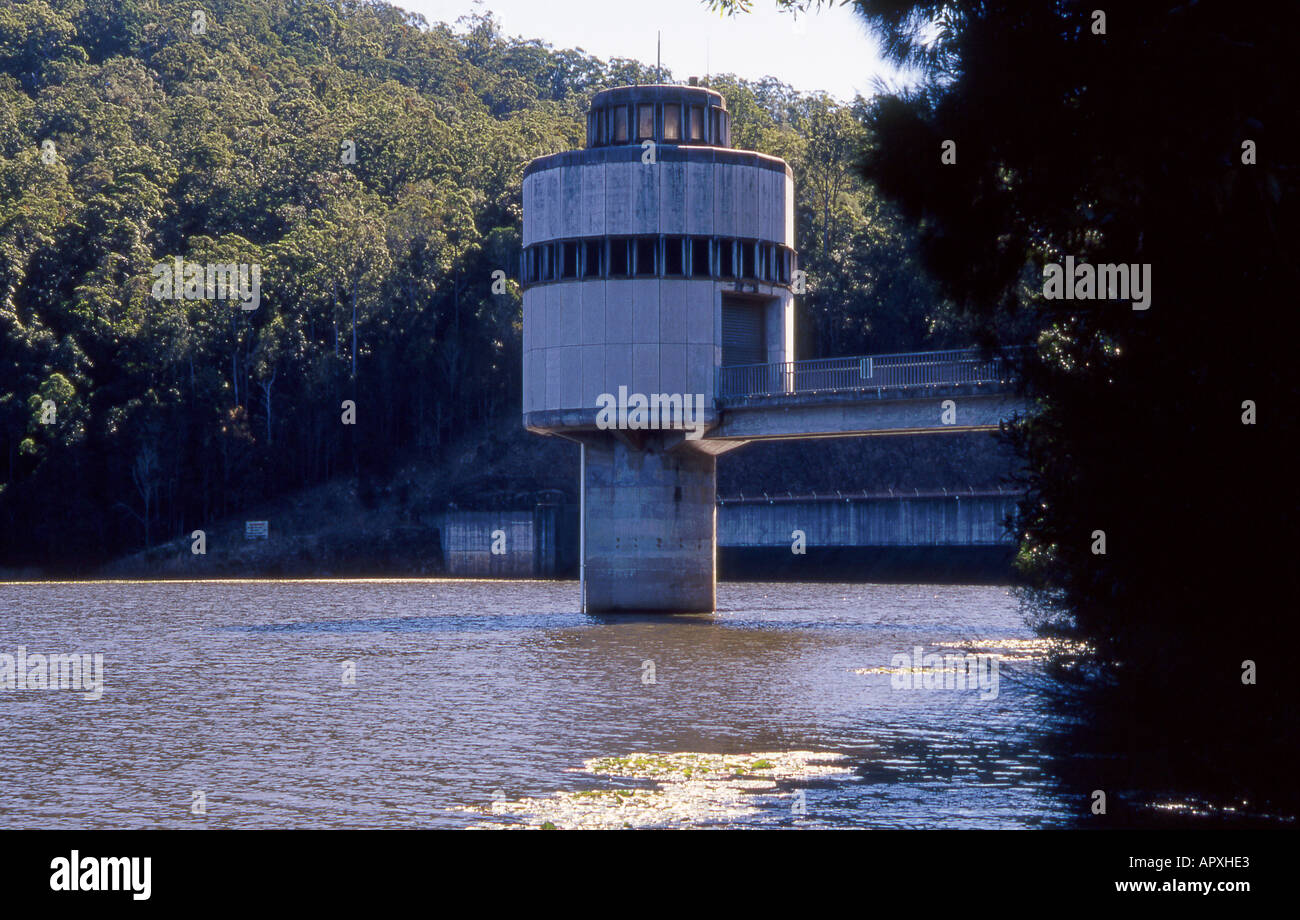 control tower at clarrie hall dam, uki, northern nsw, australia Stock ...
