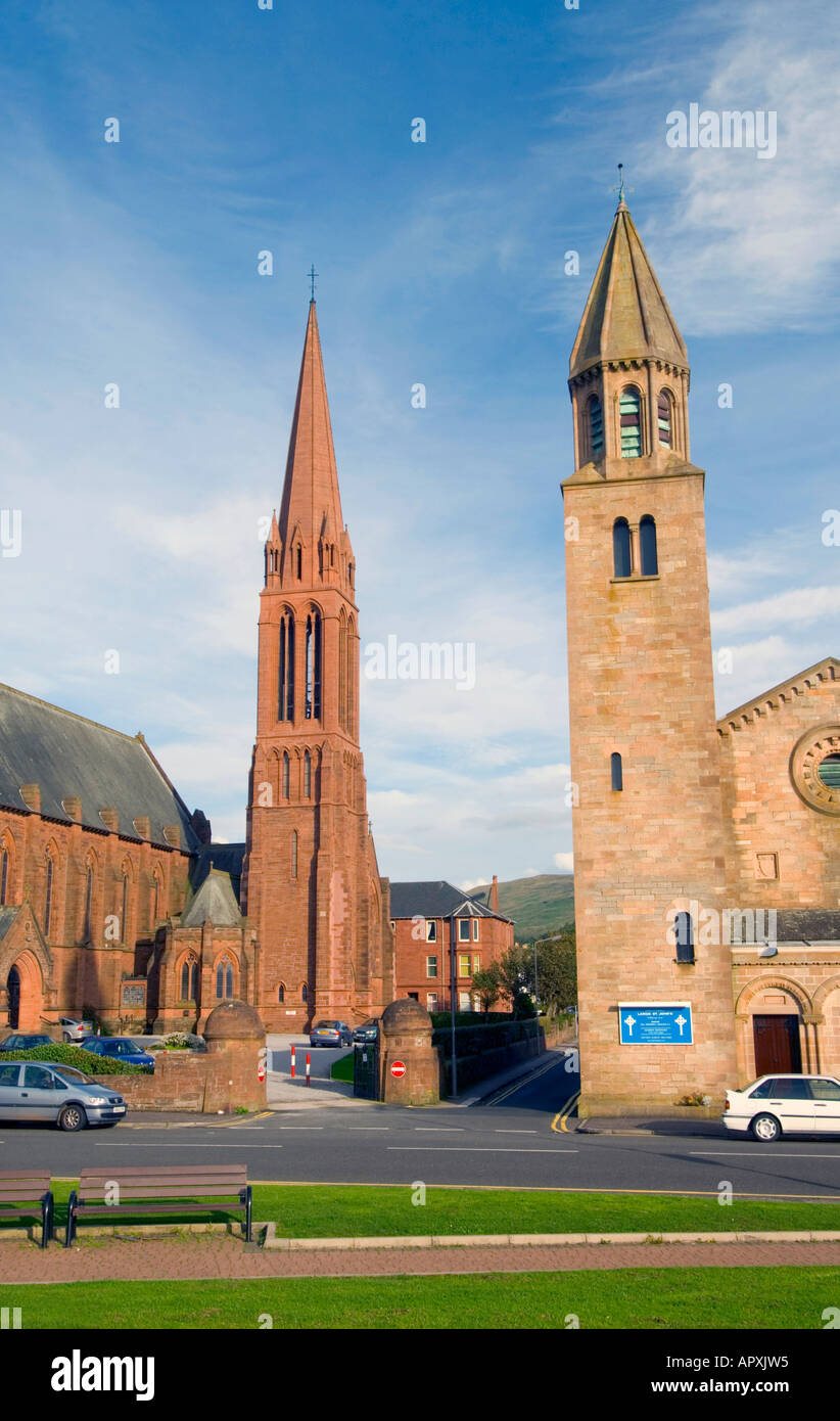 The twin churches of the Clark Memorial Church left and St John s ...