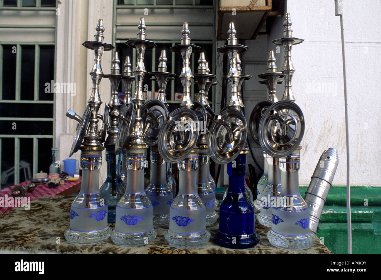 Traditional water pipes or sheeshas for sale Stock Photo - Alamy