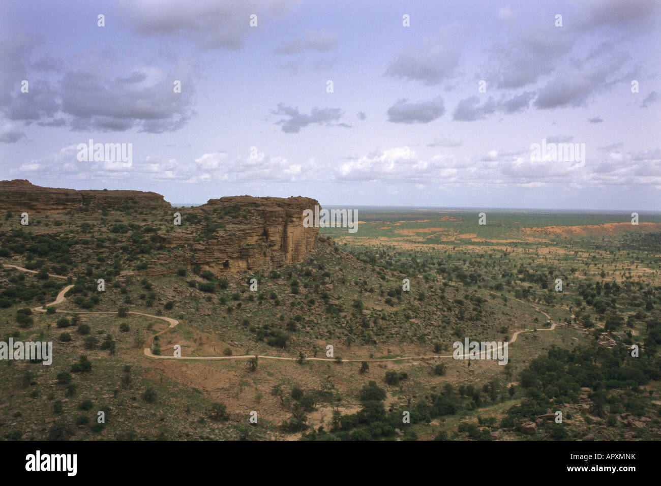 Aerial view of the Gondo plain Stock Photo - Alamy