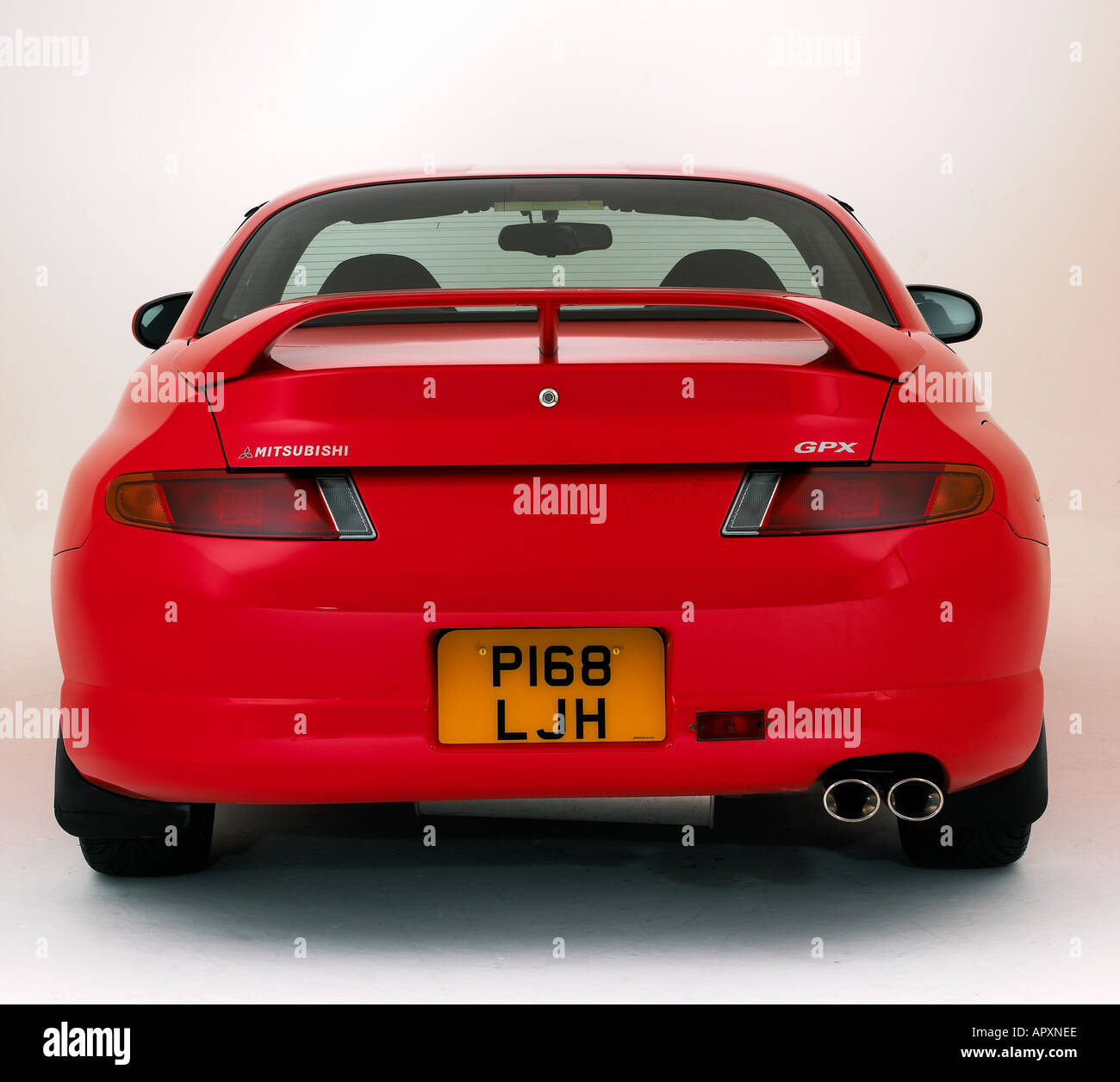 Red mitsubishi sports with spoiler hi-res stock photography and images ...