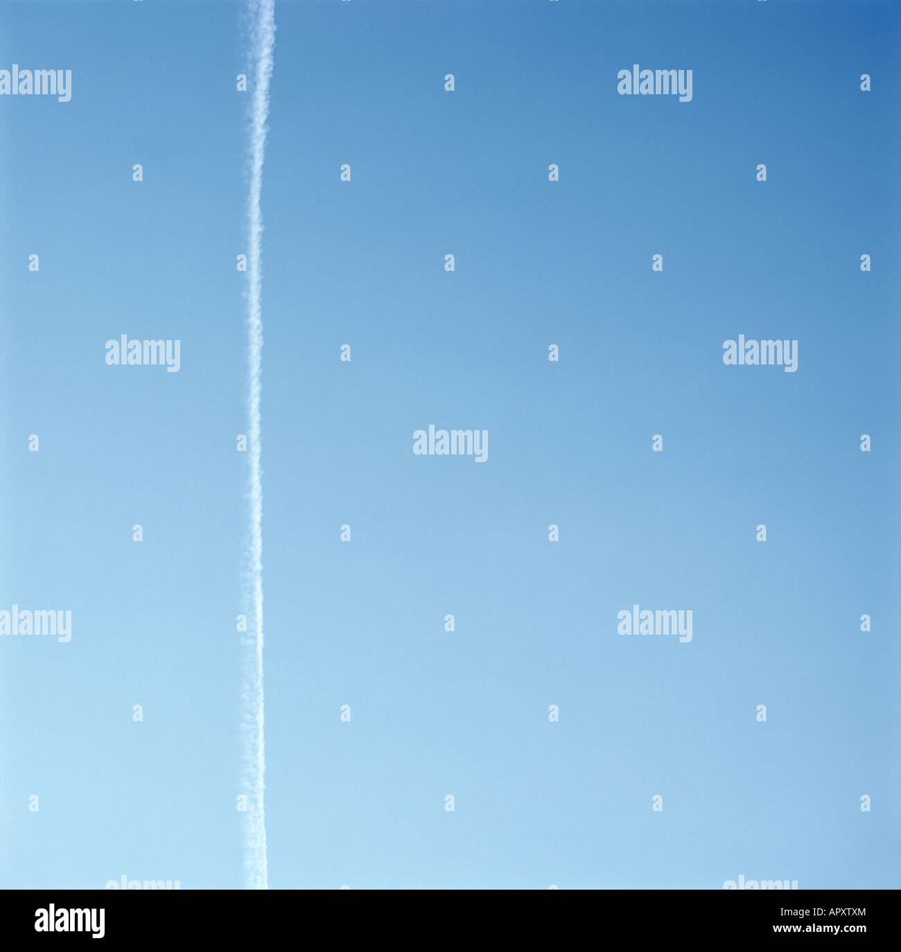 jet stream on blue sky Stock Photo - Alamy
