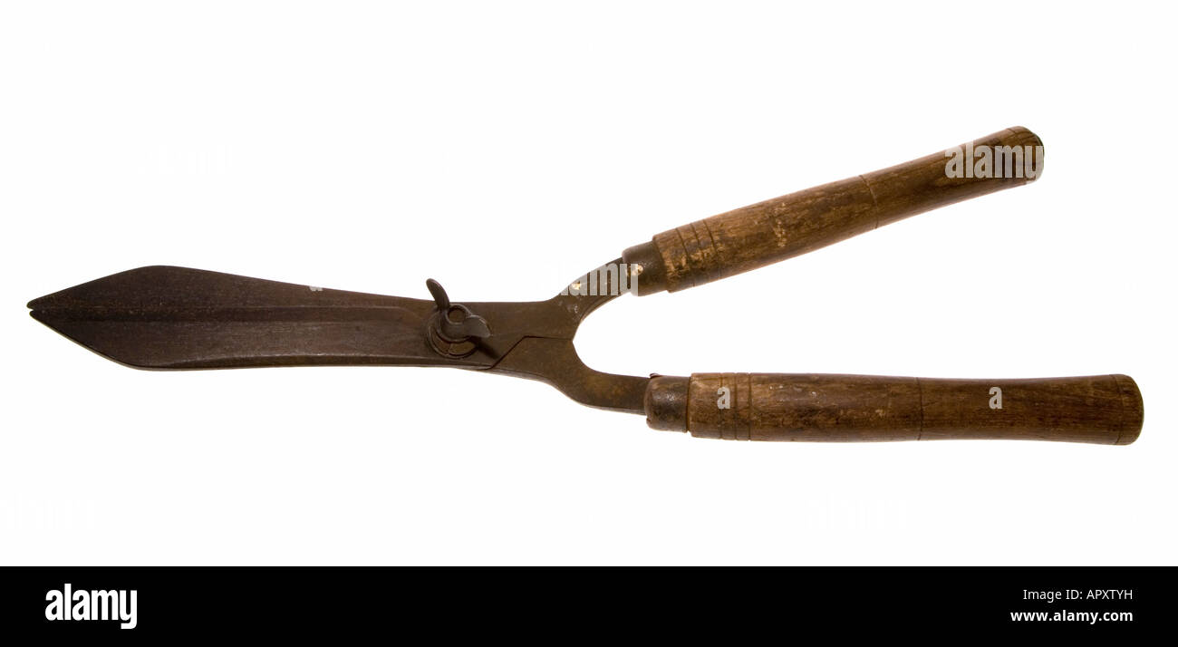 old garden shears Stock Photo - Alamy