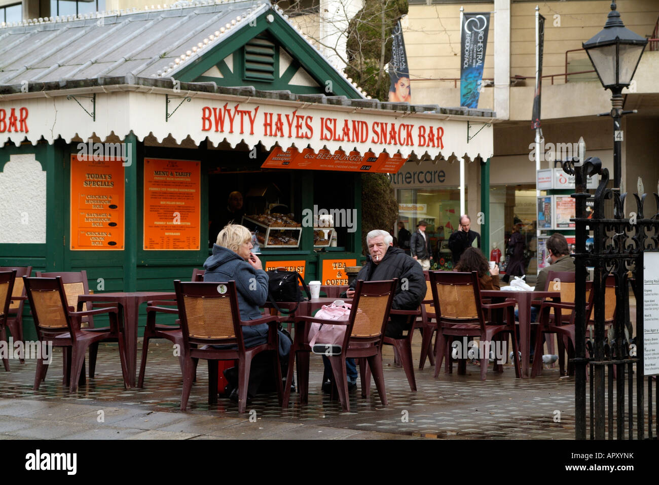 BWYTY Hayes Island Snack Bar Cardiff South Wales UK Stock Photo - Alamy