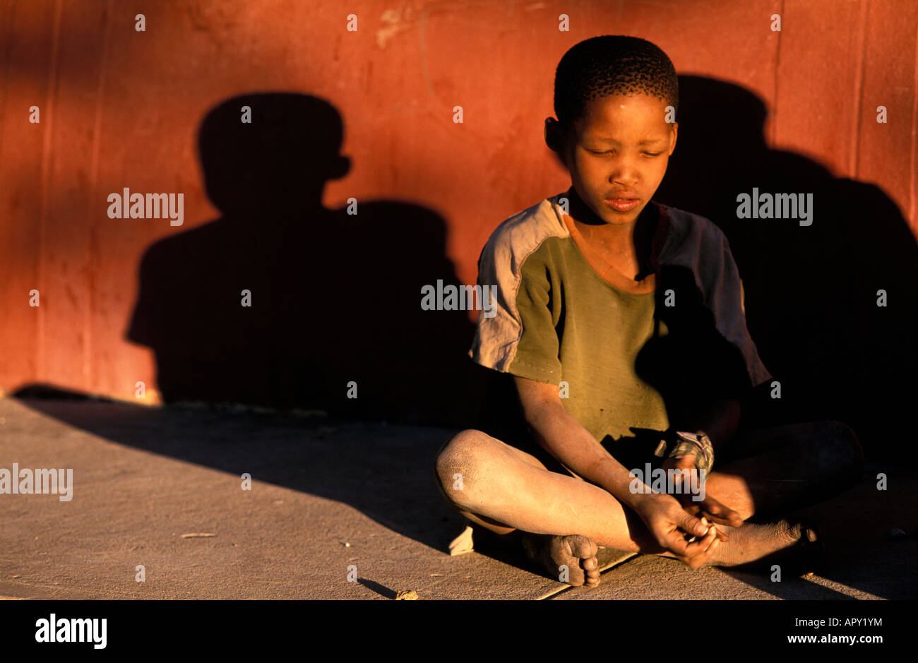 Bushmen of southern africa boy hi-res stock photography and images - Alamy