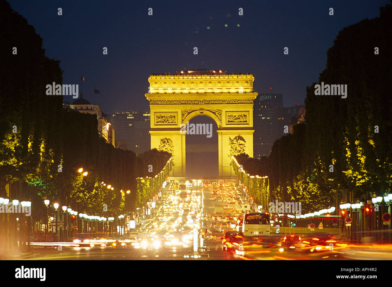 Arc de Triomphe, Champs-Elysées, Paris France Stock Photo - Alamy