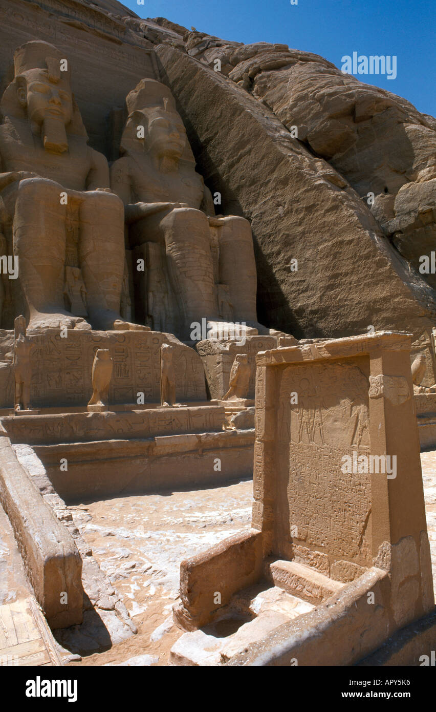 Abu Simbel Egypt The Great Temple of Ra-Harakhte Stock Photo - Alamy