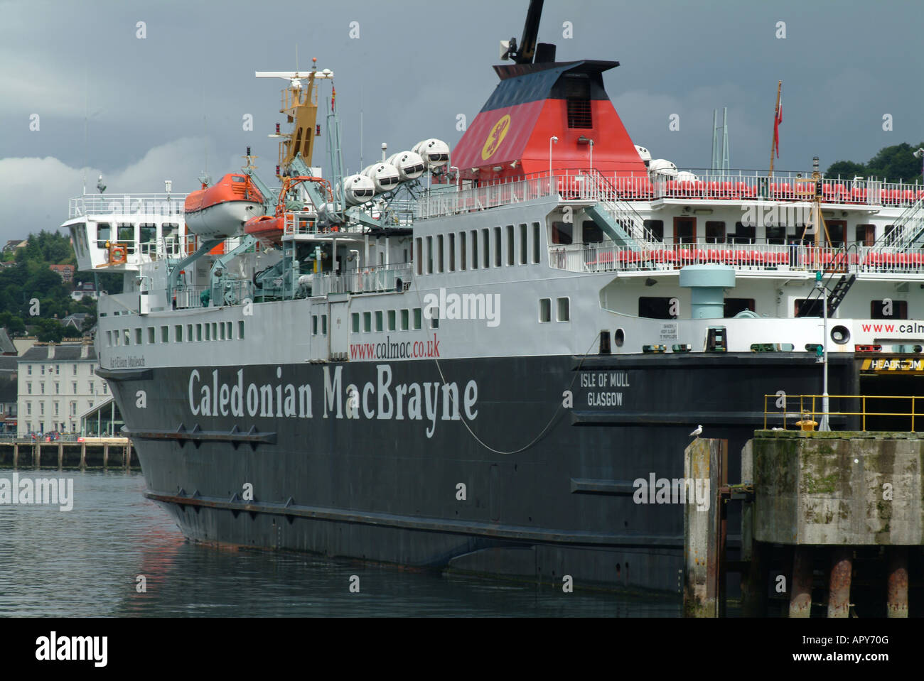 Caledonian MacBrayne calmac ferry at ferry terminal oban scotland uk gb ...