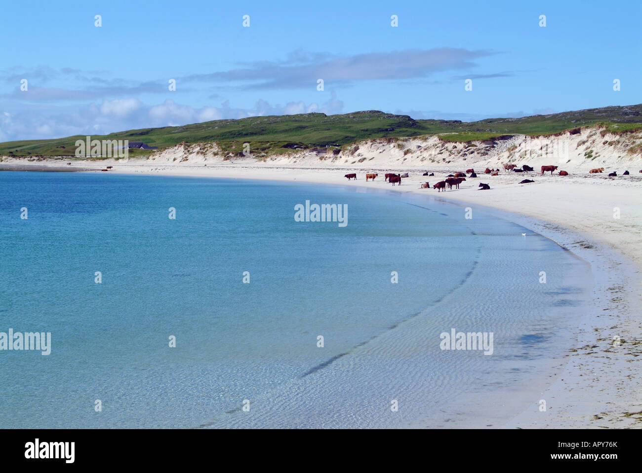 vatersay bay east bay coast beach isle of vatersay western isles outer ...