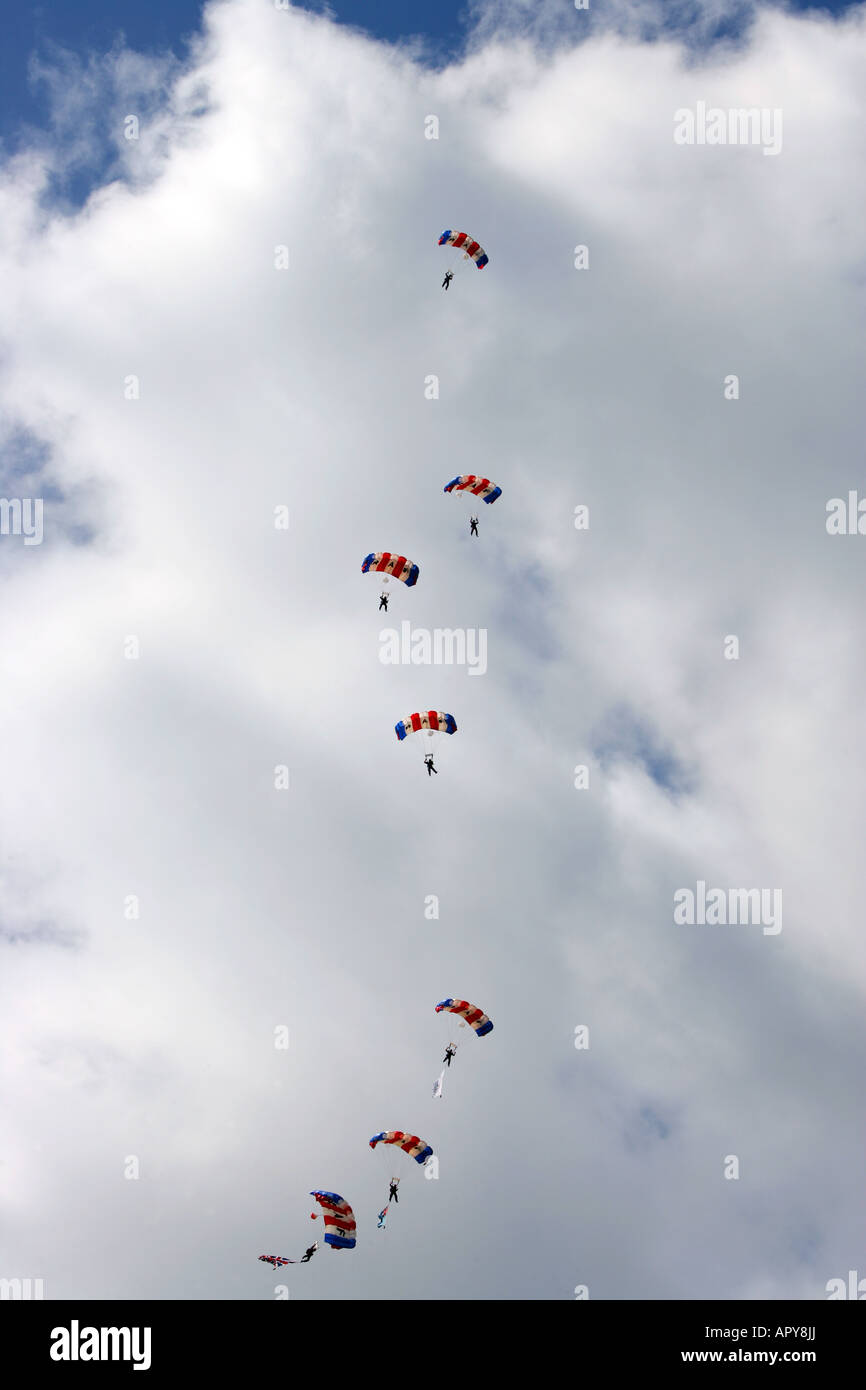 Red Devils parachute team Stock Photo - Alamy