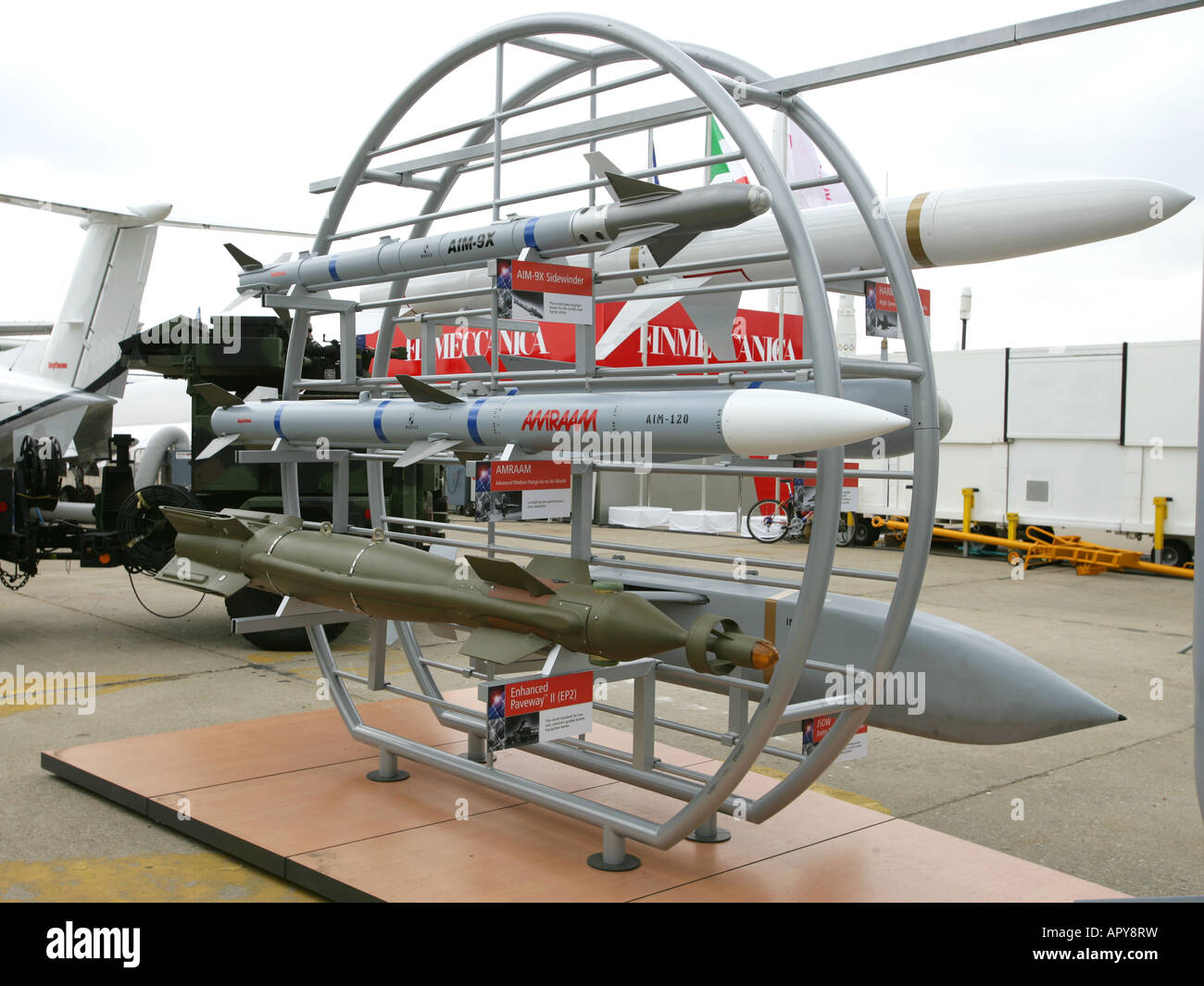 Stack of jet weapons and missiles Stock Photo - Alamy