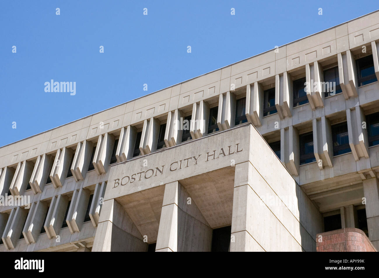 Boston City Hall in Government Center Stock Photo - Alamy