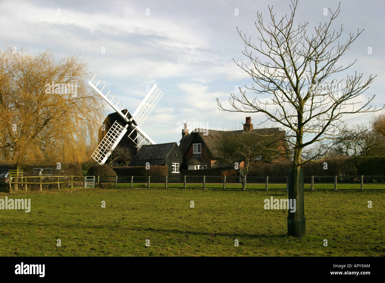 Bourn Post Mill, Cambridgeshire, England Stock Photo - Alamy