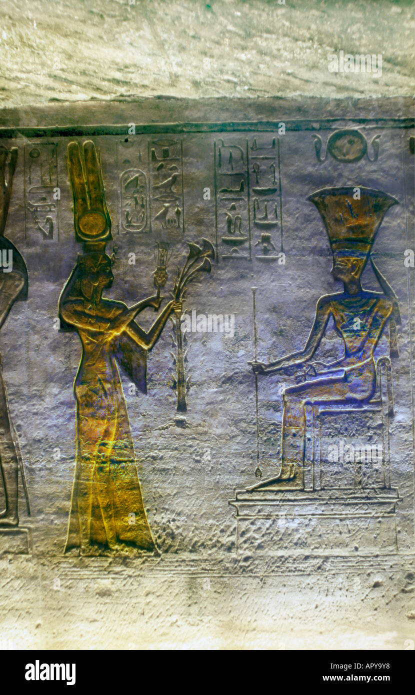 Abu Simbel Egypt The Great Temple of Ra-Harakhte Queen Nefertari ...