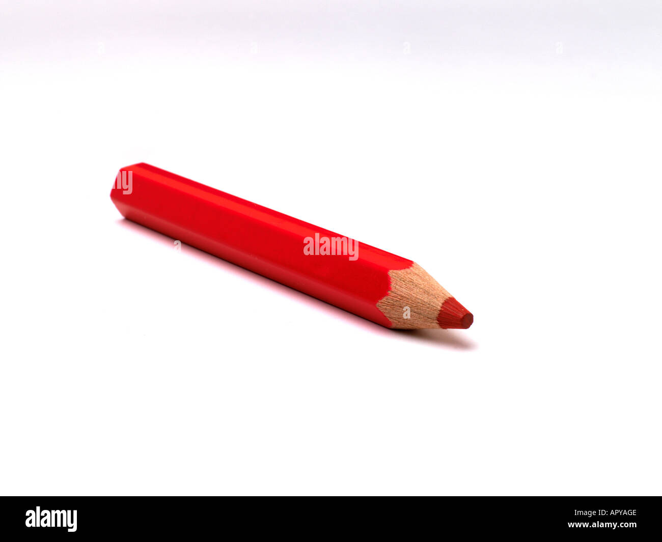 Red Chubby Pencil Stock Photo - Alamy